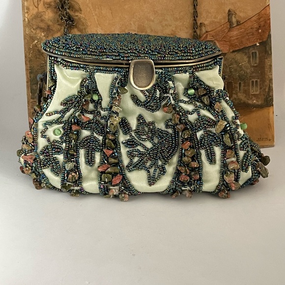 Bags | Vintage A Gorgeous Light Green Purse With A Satin Look And Feel ...